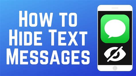 How to Hide Text Messages on iPhone 2024 - YouTube