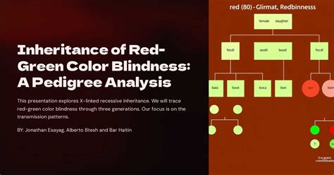 Inheritance Of Red Green Color Blindness A Pedigree Analysis
