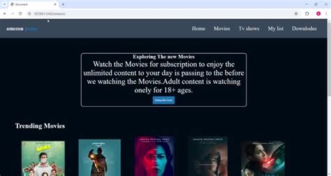 Webdevelopment Frontenddevelopment Css Javascript Amazonprimeclone