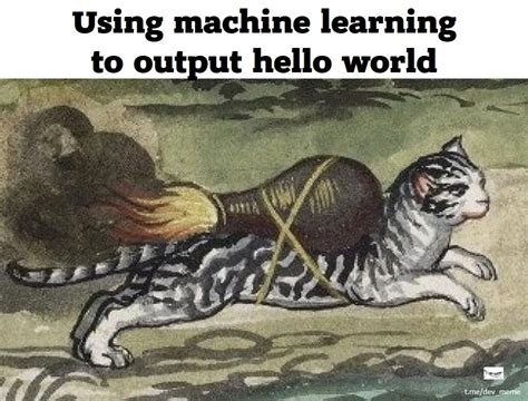 using machine learning to output hello world scrolller