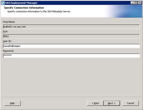 Managing Your Sas Deployment Updating The Sid File In Metadata For Sas