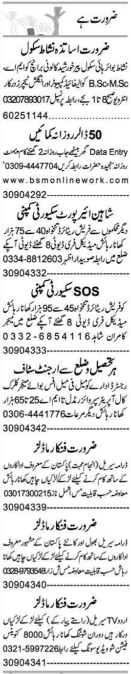 computer teacher and data entry operator jobs 2025 in multan 2025 job