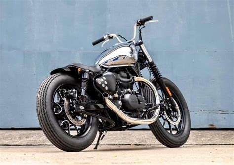 This Badass Bobber Is A Modified Royal Enfield Meteor 350 Underneath