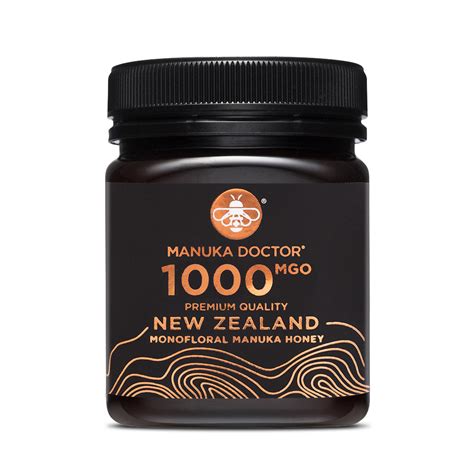 1000 Mgo Mānuka Honey 250g Monofloral Mānuka Honey Manuka Doctor