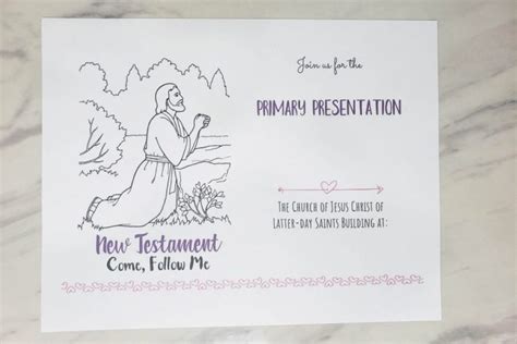 New Testament Primary Program Bulletin Cover Primary Singing