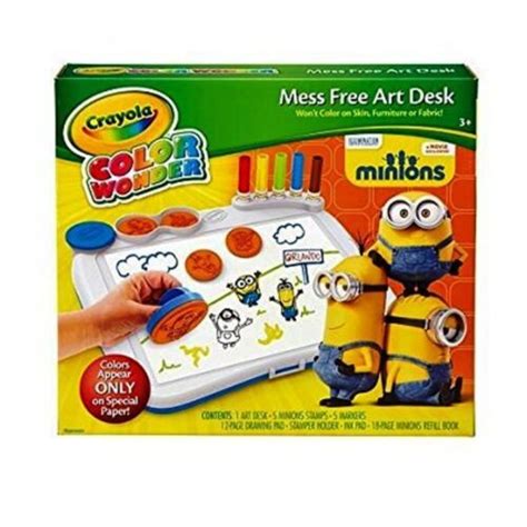 New Crayola Color Wonder Art Desk With Stamper Mess Ubuy India