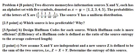 Solved Problem 4 8 Points Two Discrete Memoryless