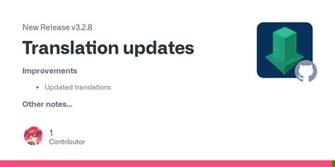 Release Translation Updates · Universal Teamuniversal Updater · Github