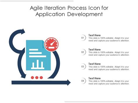 Agile Iteration Process Icon For Application Development Presentation Graphics Presentation