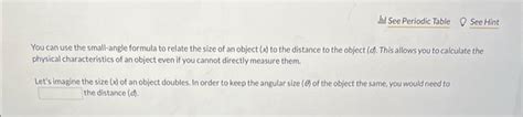 Solved You Can Use The Small Angle Formula To Relate The Chegg