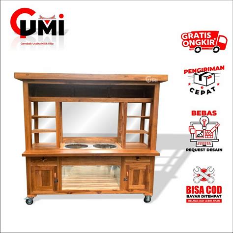 Jual Gerobak Mie Ayam Bakso Grobak Mie Ayam Bakso Etalase 2 Rombong Mie Ayam Bakso Gerobak