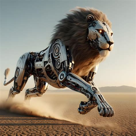 Download Ai Generated Lion Robot Royalty Free Stock Illustration Image Pixabay