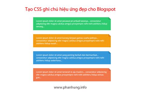 Hướng Dẫn Tạo Css Ghi Chú Hiệu ứng đẹp Cho Blogspot