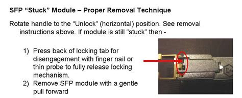 Safely Remove Stuck SFP SFP From A Port Gigatech Products Inc