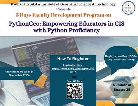 Fivedaysfacultydevelopmentprogram Facultydevelopment Pythongeo