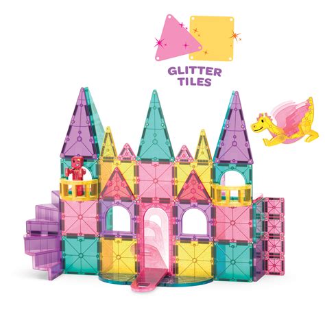 Magna Tiles® Castle Dlx 48 Piece Set Magnetic Building Set Magna Tiles