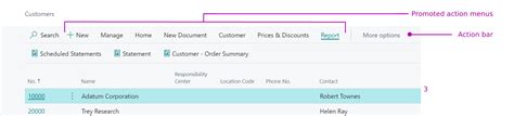 designing the user interface business central microsoft learn