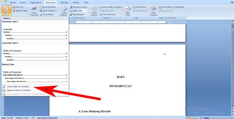 cara membuat daftar isi otomatis di microsoft word dengan mudah