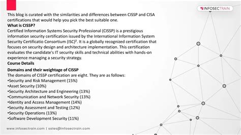 Ppt Cissp Vs Cisa Which Is Better For You Powerpoint Presentation Free Download Id 12181478