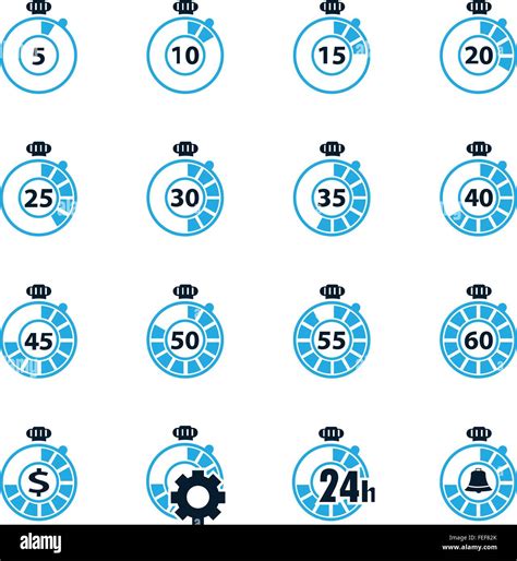 Timer Icon Set Stock Vector Image Art Alamy