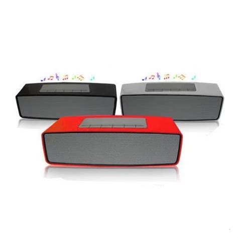Rectangular Black Grey And Red Bluetooth Portable Speaker W At Piece In Mumbai