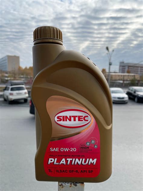 Sintec Platinum 0W-20 API SP свежее - Лабораторные анализы - Свежие ...
