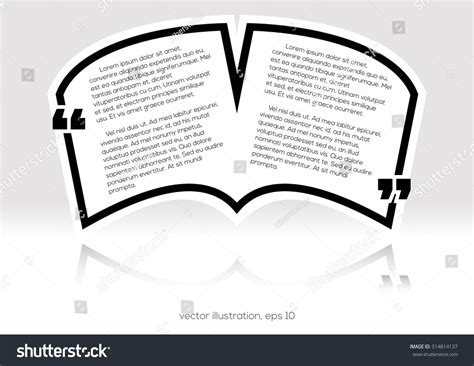 Black Text Box Quote Book Form Stock Vector Royalty Free Shutterstock