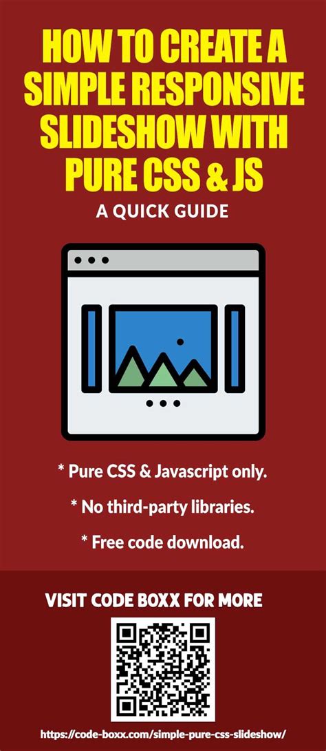Simple Responsive Slideshow With Css Js Free Download Artofit