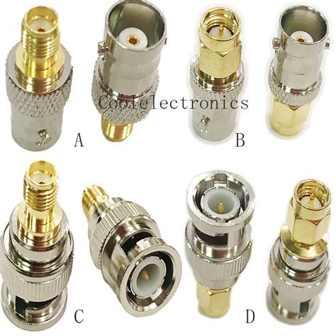 2 ชิ้น Bnc ชาย หญิงถึง Sma ชาย หญิง Rf Coaxial Coax อะแดปเตอร์เชื่อมต่อ Shopee Thailand