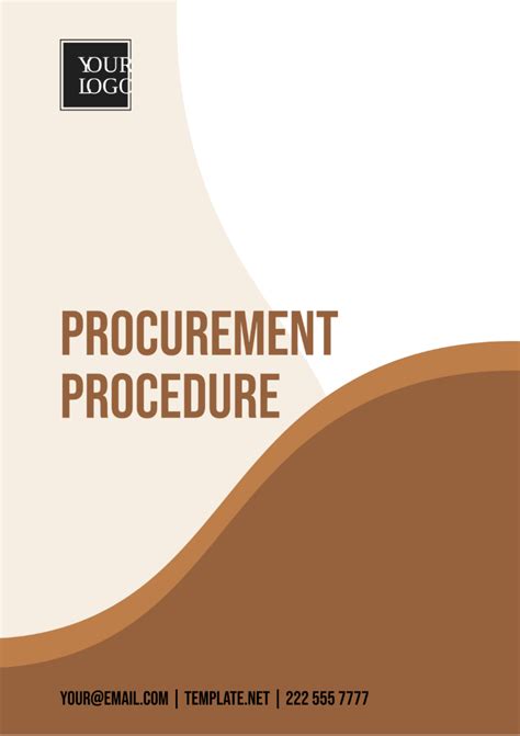 Free Procurement Procedure Template To Edit Online