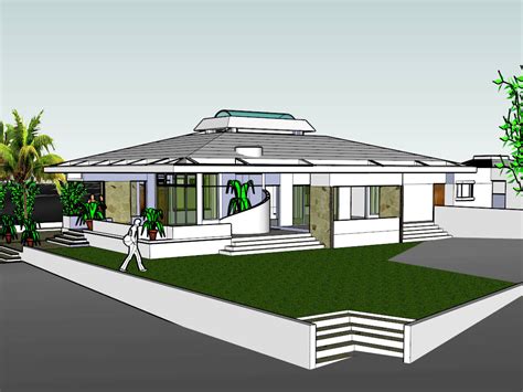 Modern House Design Sketchup 3d Model Skp File Download Sketchupbox