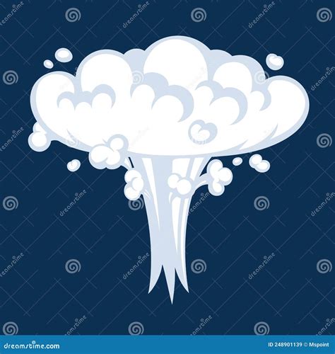Comic Cartoon Smoke Or Cloud Vector Speed Motion Effects Stock Vector