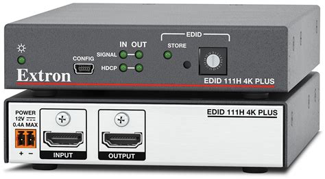 EDID 111H 4K PLUS Integration Tools Extron