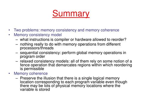 PPT Memory Consistency Models PowerPoint Presentation Free Download ID