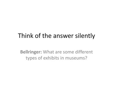 Museum Lesson 2 Pptx