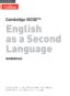 Sách Collins Cambridge IGCSE English as a Second Language Workbook Collins Cambridge IGCSE
