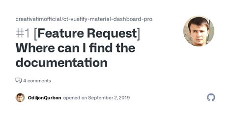 [feature Request] Where Can I Find The Documentation · Issue 1 · Creativetimofficial Ct Vuetify