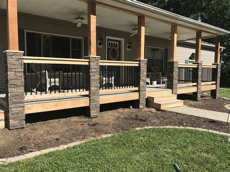 Stone Porch Columns Front Porch Pillars By Laci Genstone
