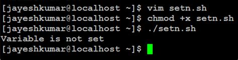 Bash Scripting How To Check If Variable Is Set Geeksforgeeks