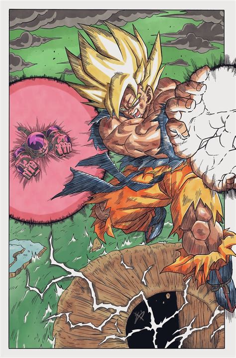 Son Goku Frieza And Full Power Frieza Dragon Ball And More Drawn By Reeya Danbooru