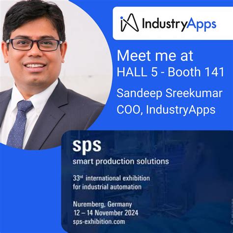 Sandeep Sreekumar On Linkedin Join Me At Sps Nuremberg 🌐 Im Thrilled