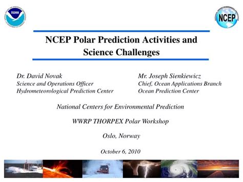 Ppt Ncep Polar Prediction Activities And Science Challenges