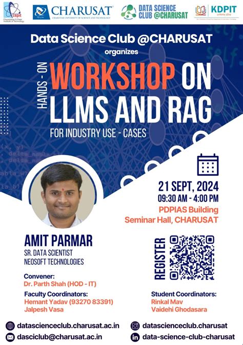 Data Science Club Charusat On Linkedin Ai Machinelearning Llms Rag