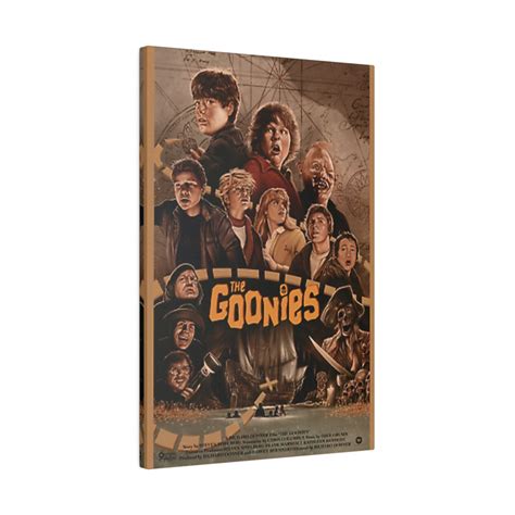 The Goonies Animated Movie Poster Custom Canvas Wall Print Etsy