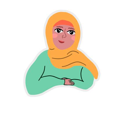 Cute Cartoon Hijab Muslimah Girl 14499986 Png