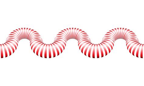 Premium Vector Seamless 3d Striped Pipe Pattern With Wave Effect Red