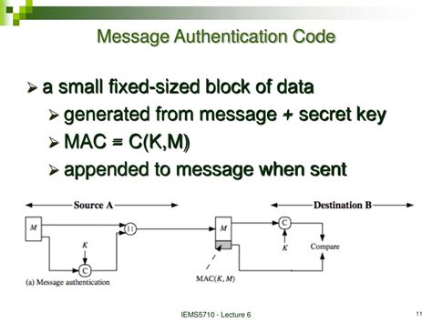 Ppt Ie Ms5710 Message Authentication And Digital Signature Powerpoint