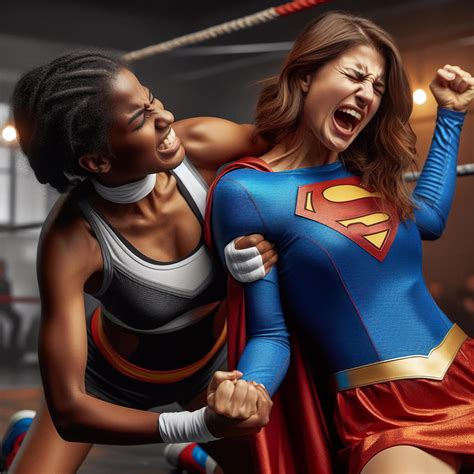 Supergirl Wrestling Match 3 By Chris C84 On Deviantart