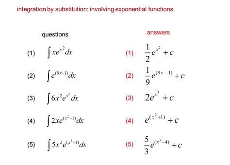limit of exponential function worksheet