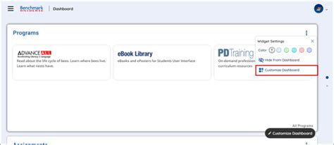 Customize Your Dashboard